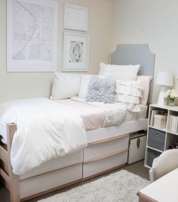 22 Gorgeous Neutral Dorm Room Ideas - Raising Teens Today