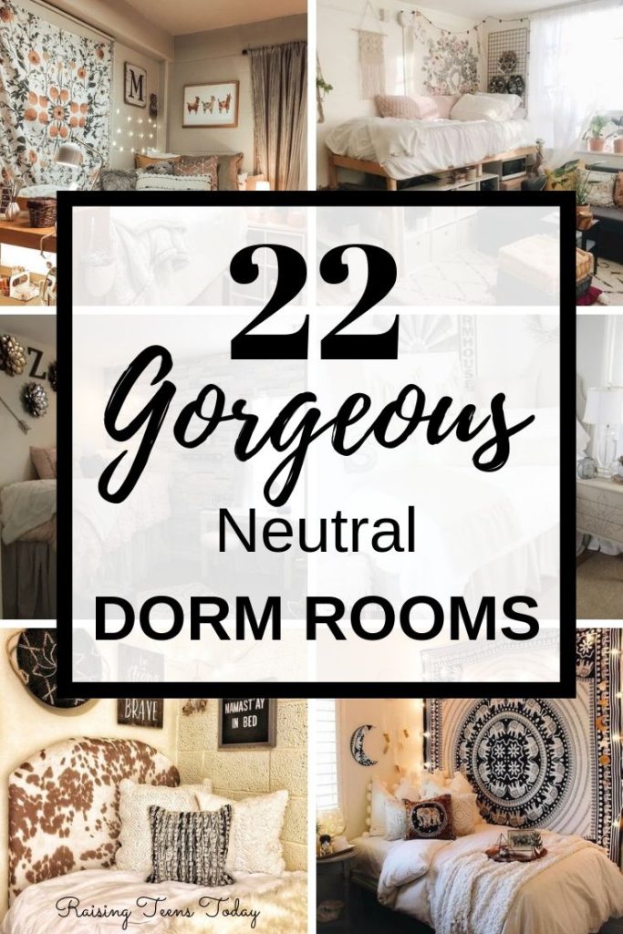 22 Gorgeous Neutral Dorm Room Ideas - Raising Teens Today