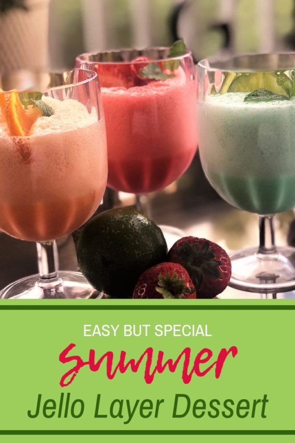 Easy Summertime Jello Layered Dessert - Raising Teens Today