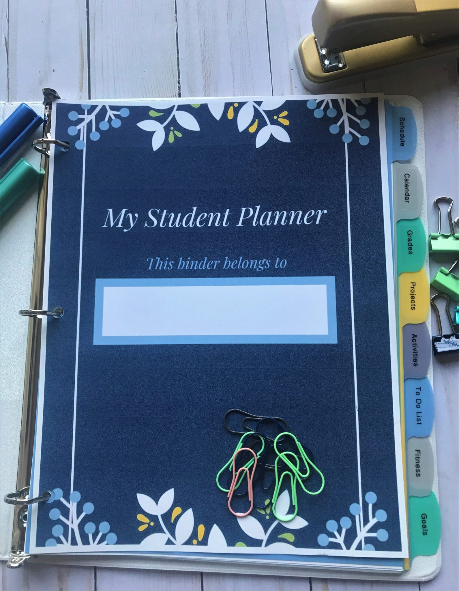 Printable Student Binder for Back-to-School 2023-2024 (25+FREE Pages ...