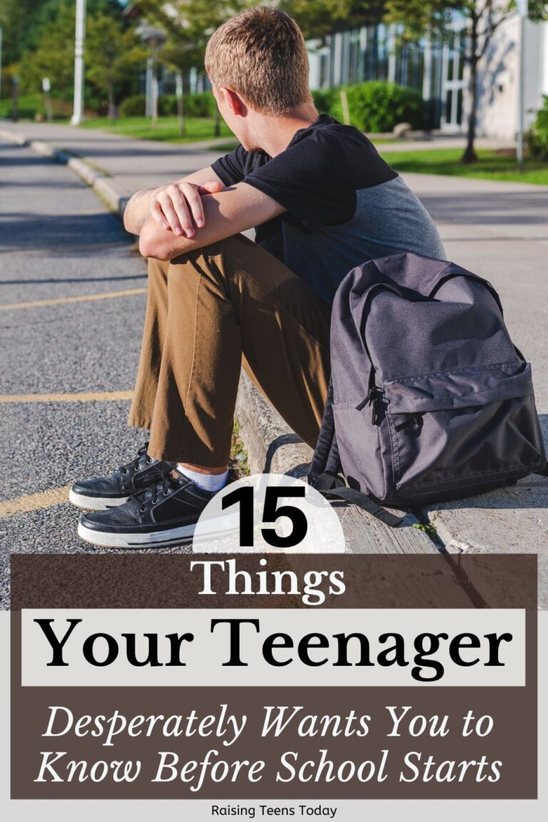 What Your Teen Desperately Wants You to Know Before School Starts ...